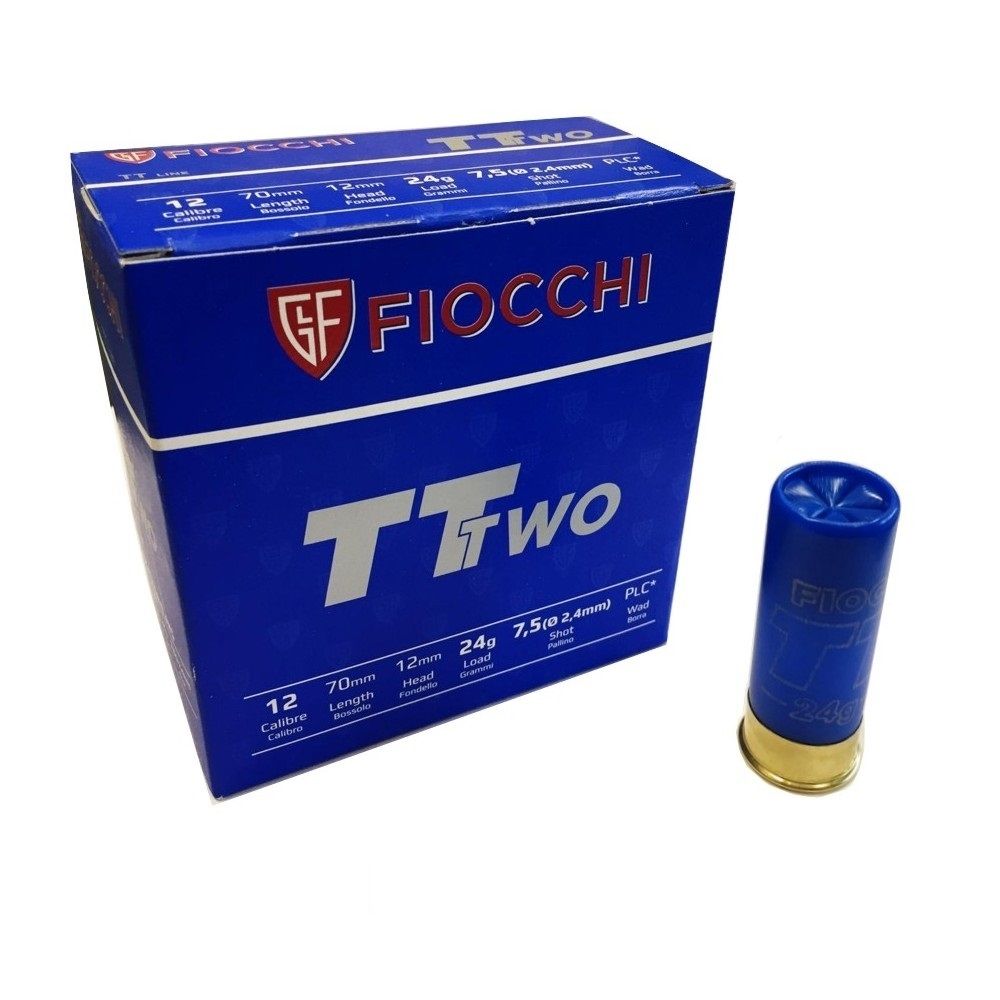Munição Calibre 12 FBLU Fiocchi 7.5 24gr – Cx 25 – Beartac
